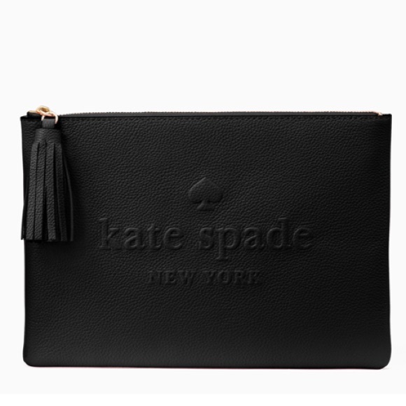 kate spade | Bags | Kate Spade Nwt Logo Pouchclutch | Poshmark